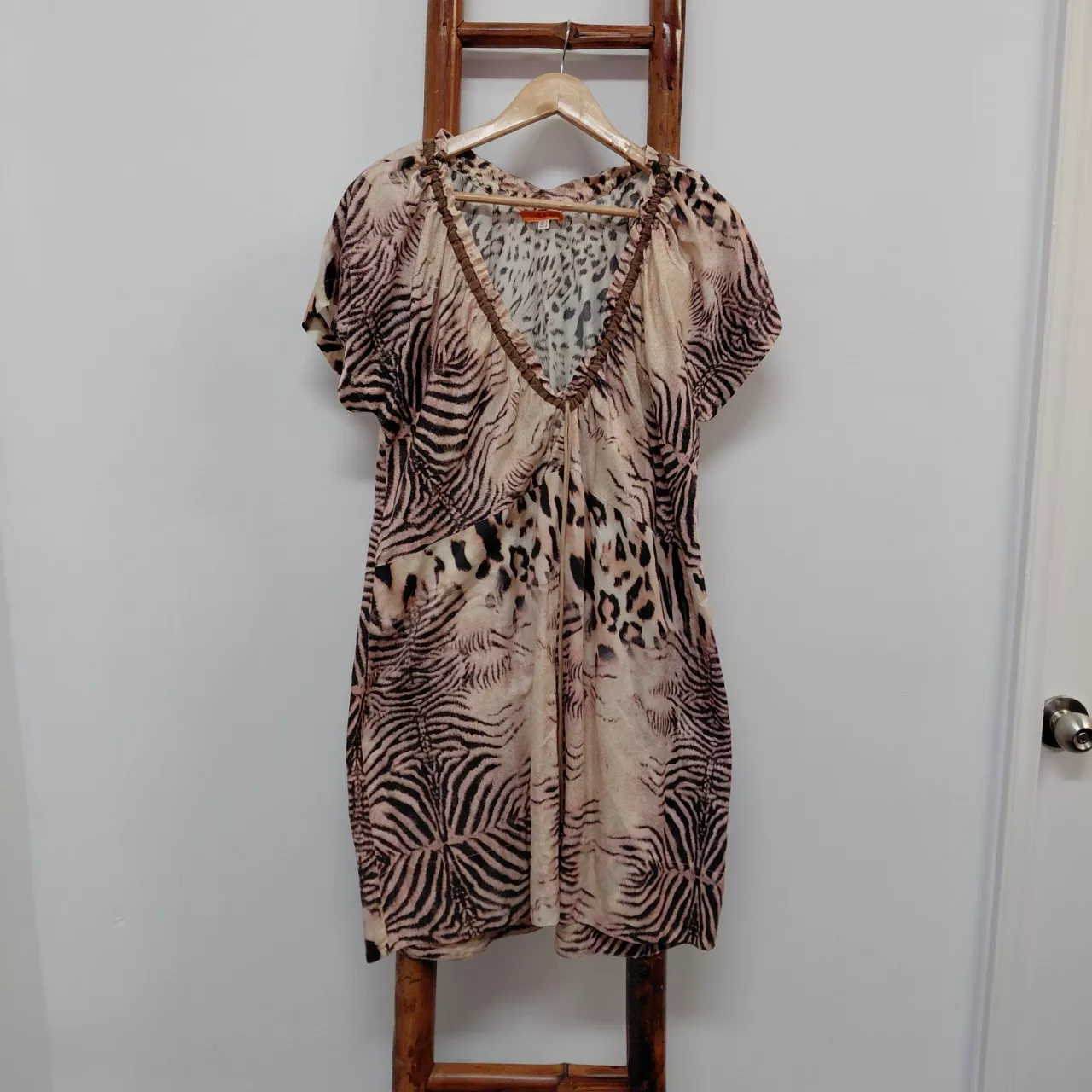 Lisa Ho Animal Print Mini Dress Size 8(s)