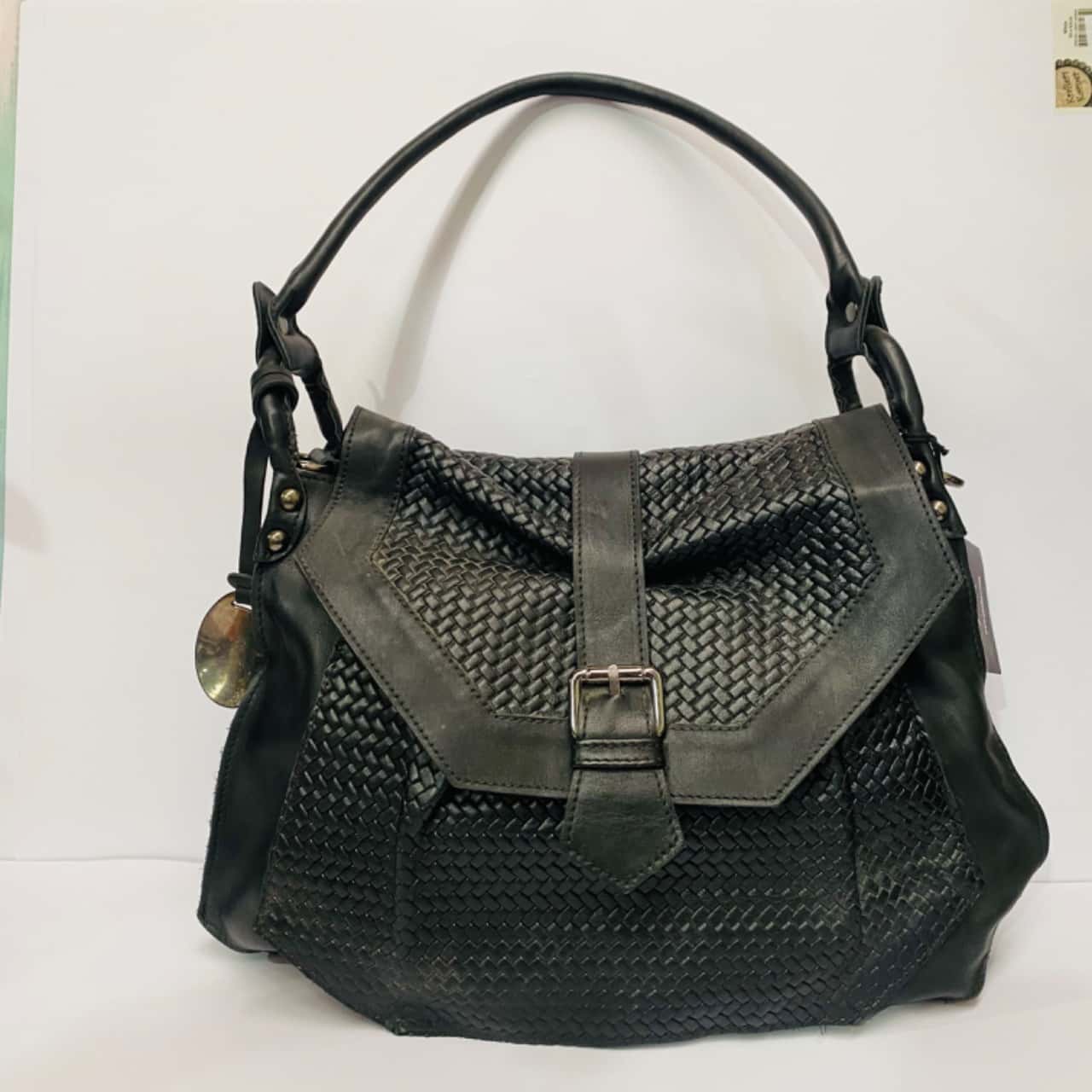 ANA FAYE OLIVIA Black Leather Handbag (s)