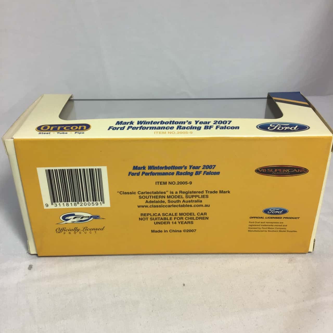 Classic Carlectables Mark Winterbottom's 2007 Ford BF Falcon Blue Model ...