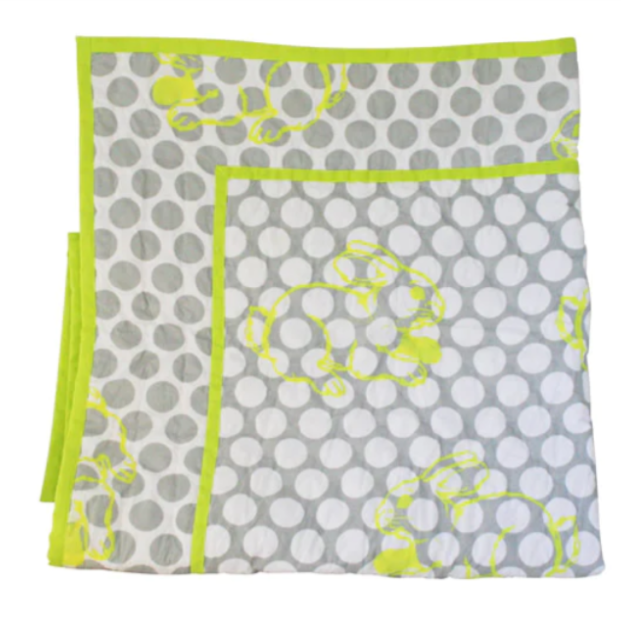 Alimrose Designs Ollie Grey Pop Yellow Bunny Cot Quilt(s)
