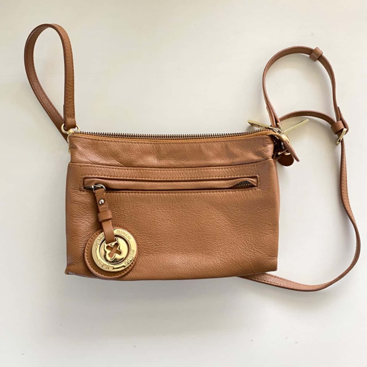Mimco Brown Leather Cross Body Bag (s)