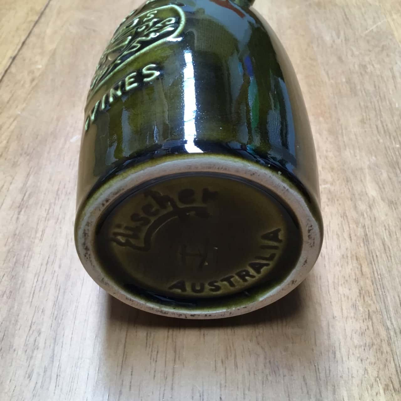 Vintage Kaiser Stuhl Wines Green Carafe By Elischer Pottery - Made In ...