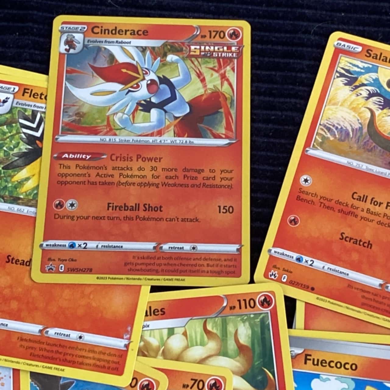 41 fire type Pokémon cards