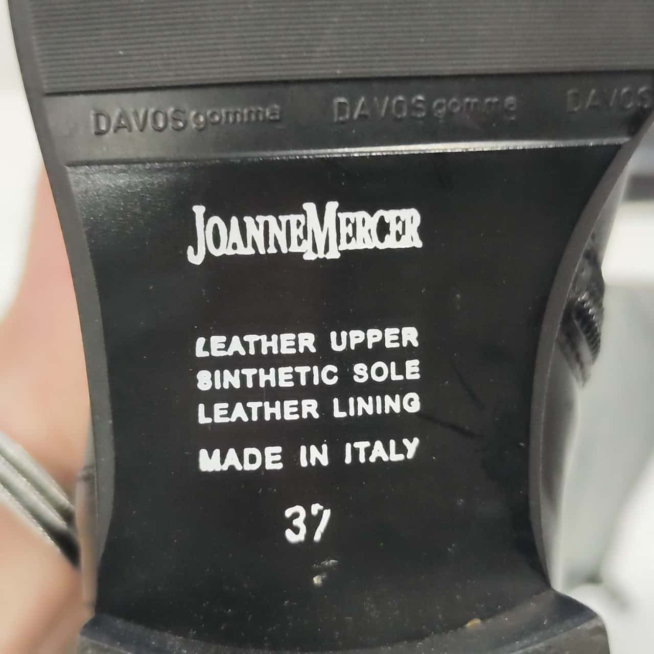 Joanne Mercer Womens Size 37 Black Knee High Boots As New (s)