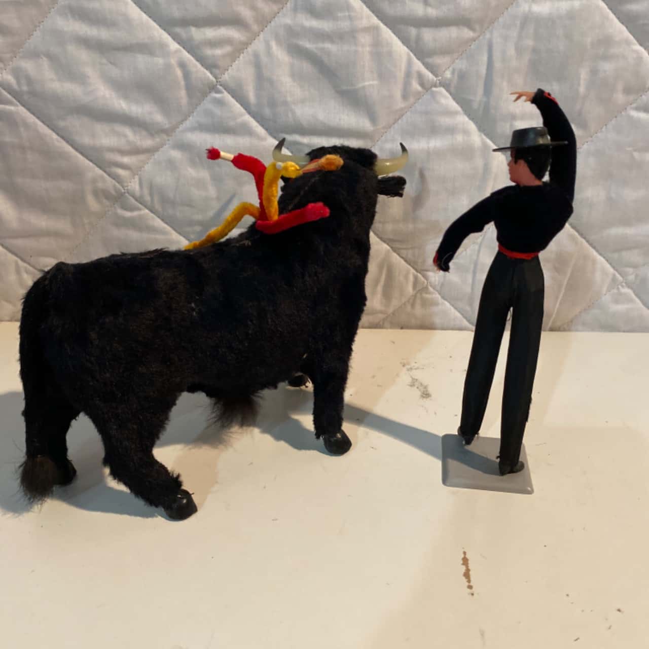 Vintage Souvenir Belmont’s Made in Spain Fighting Bull figurines