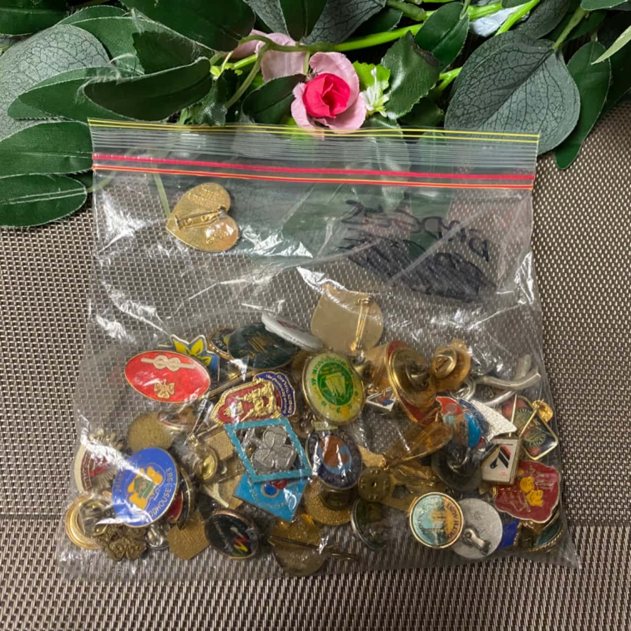 Bag 14- mixed bag of badges- please read description (s)