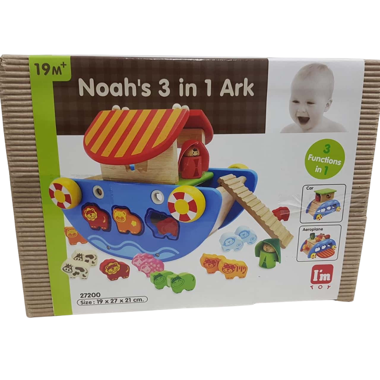 Noah”s 3 in 1 Ark Toy Set 290x210x200(s)