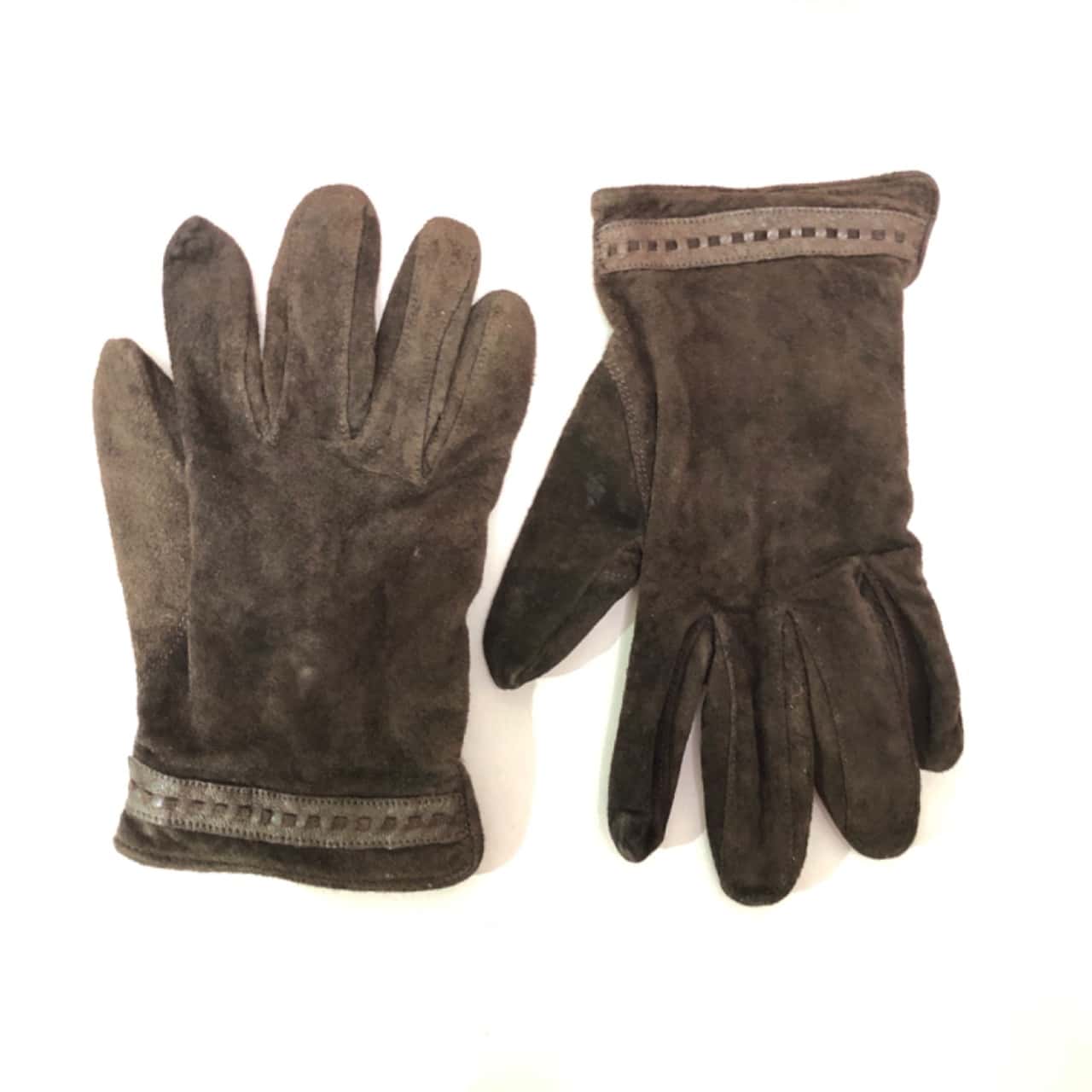 Suede Gloves Brown