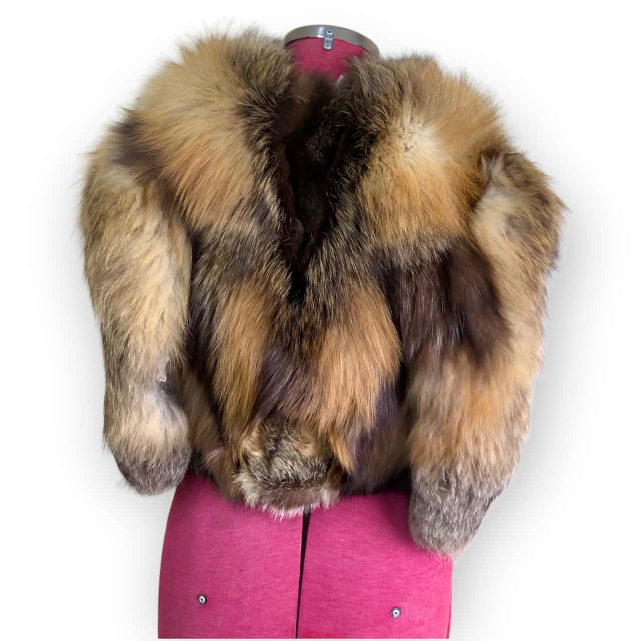 Vintage fox shoulder cape/jacket/shrug(s)