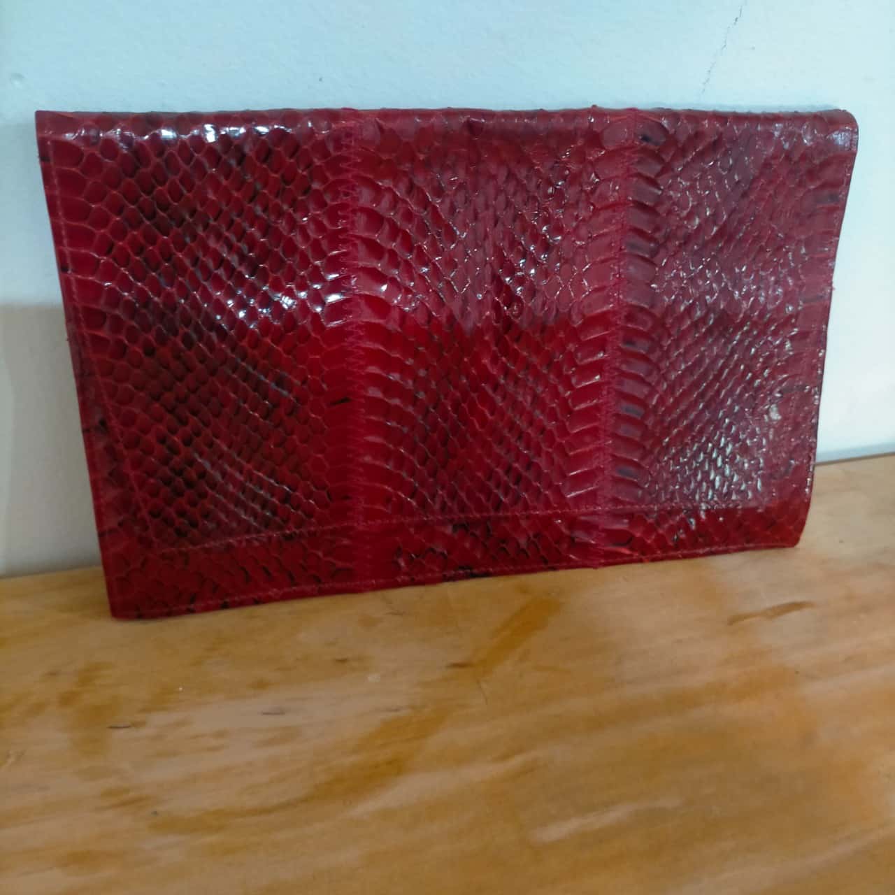 VINTAGE JANE SHILTON ENGLAND Snakeskin Leather Clutch VGVC