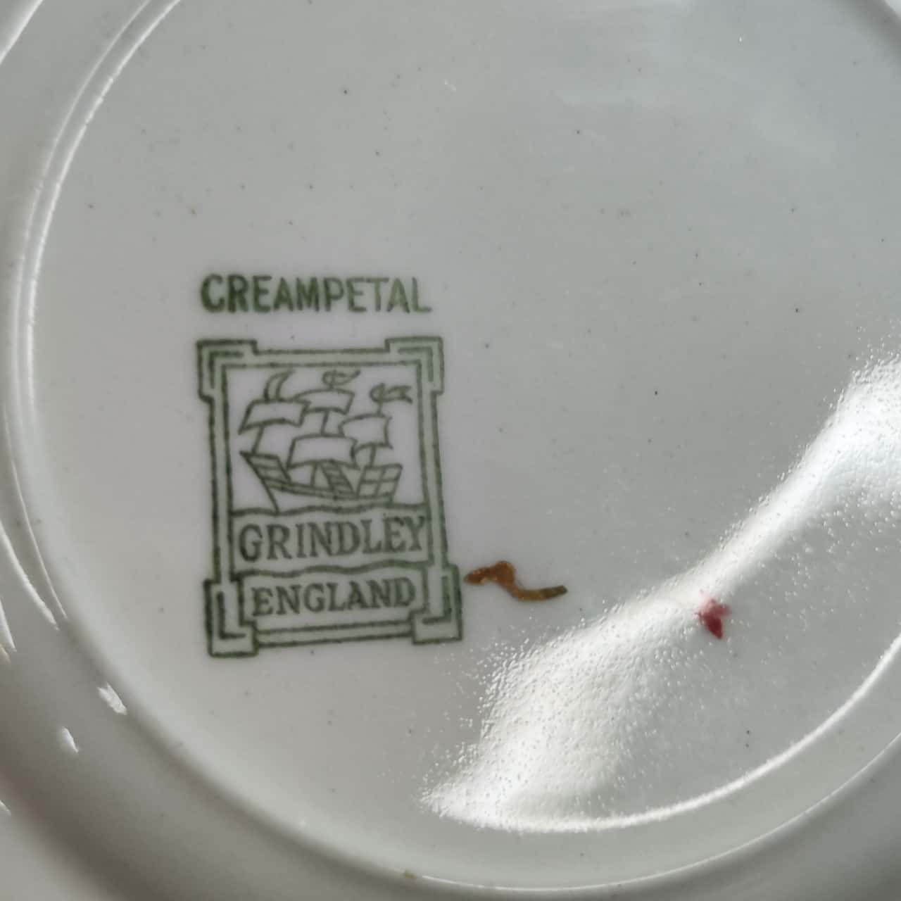 5x Creampetal Grindley Plates (s)
