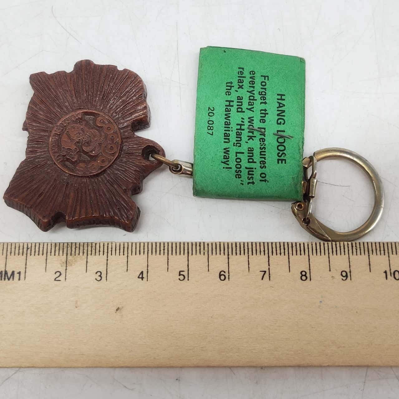 Vintage COCO JOES Hawaii Hang Loose Logo Keychain Keyring with TAG Hapa ...