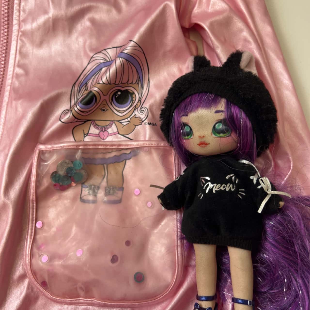 Lol surpise Size 8 Jackets Pink with doll(s)
