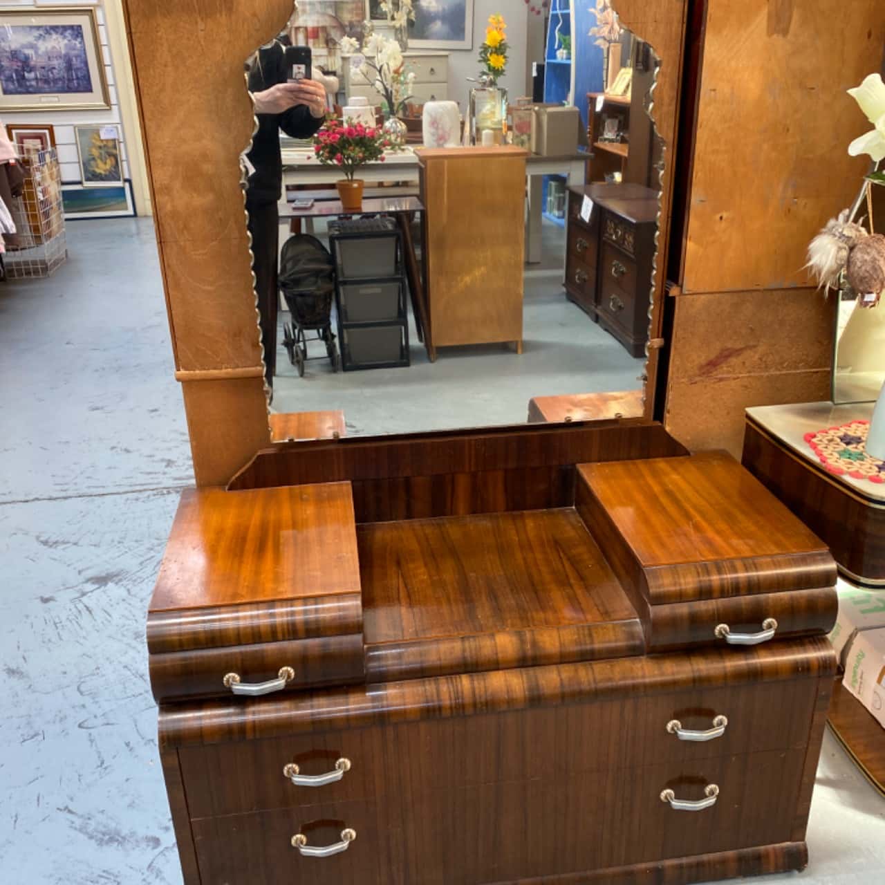 Retro Vanity With Mirror 1957