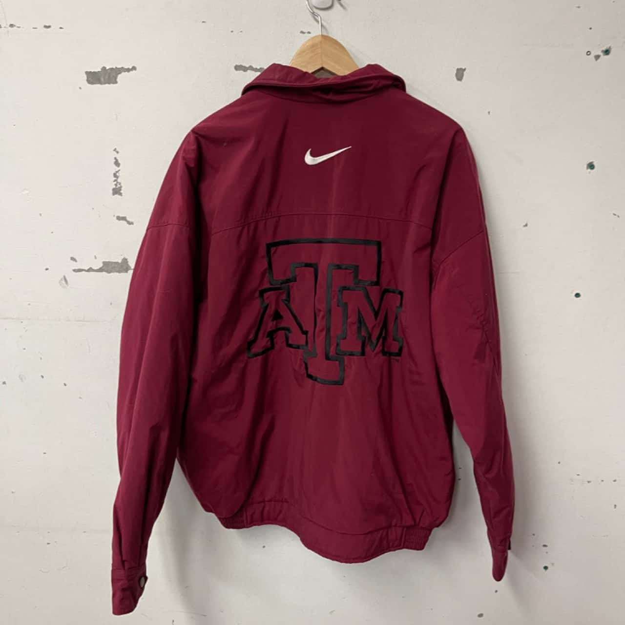 Nike Texas A & M Mens Size M Front Zipper Maroon (s)