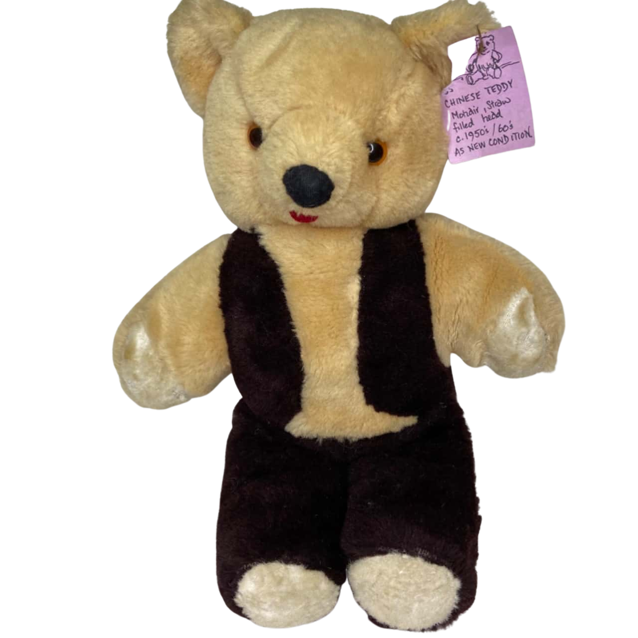 Vintage Chinese Mohair Teddy 1950s/ 60s(s)