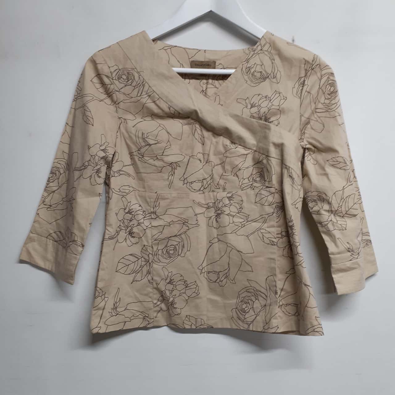 Valleygirl Womens Size 12 Shirts & Blouses Nude (s)