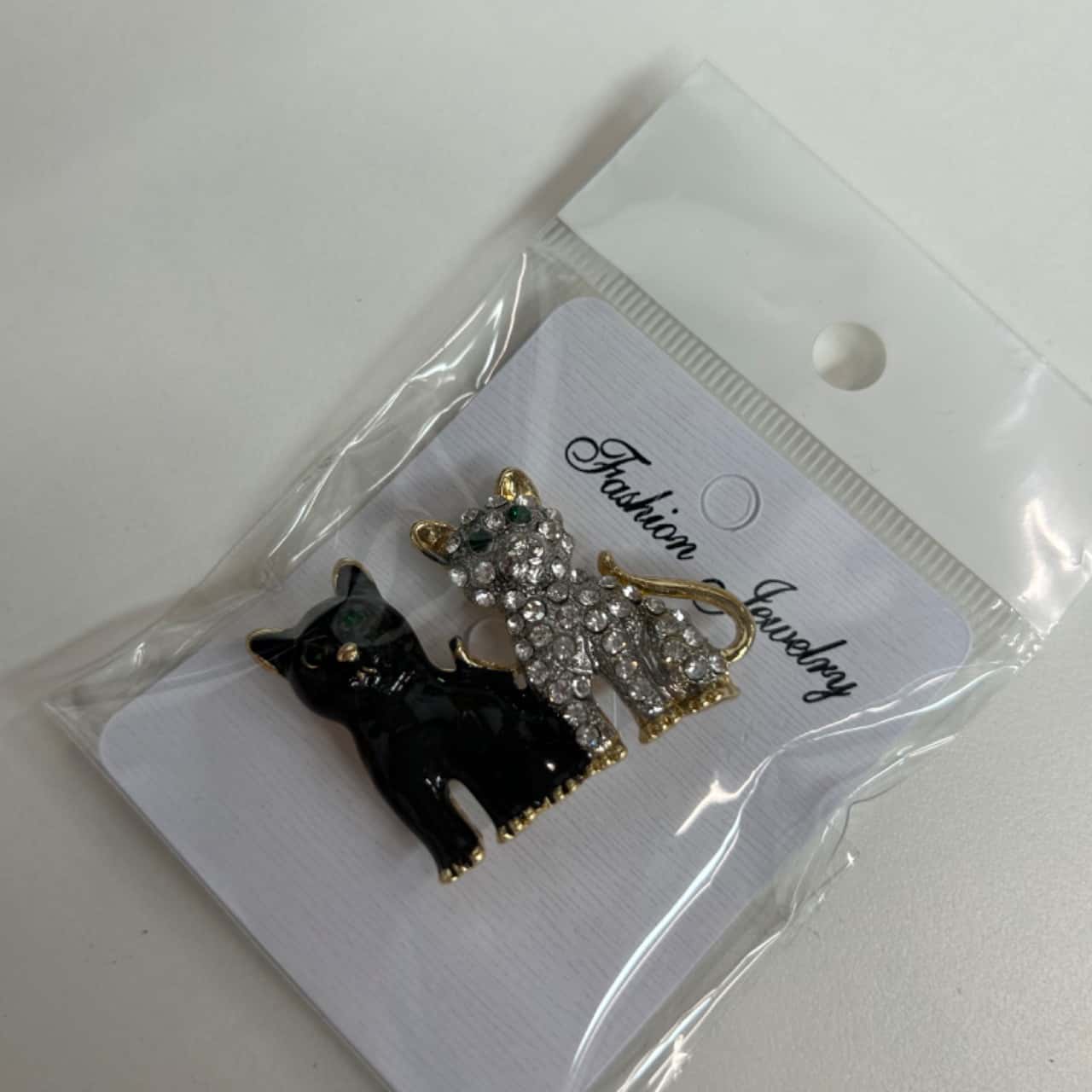 Fashion Jewelry diamante cats Brooch (s)