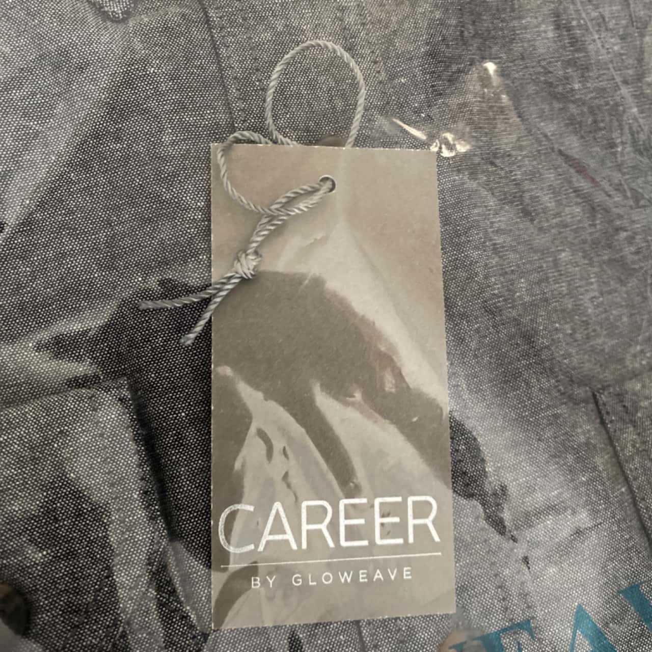 Career by Gloweave Chambray Long Sleeve Shirt Size M Black(s)