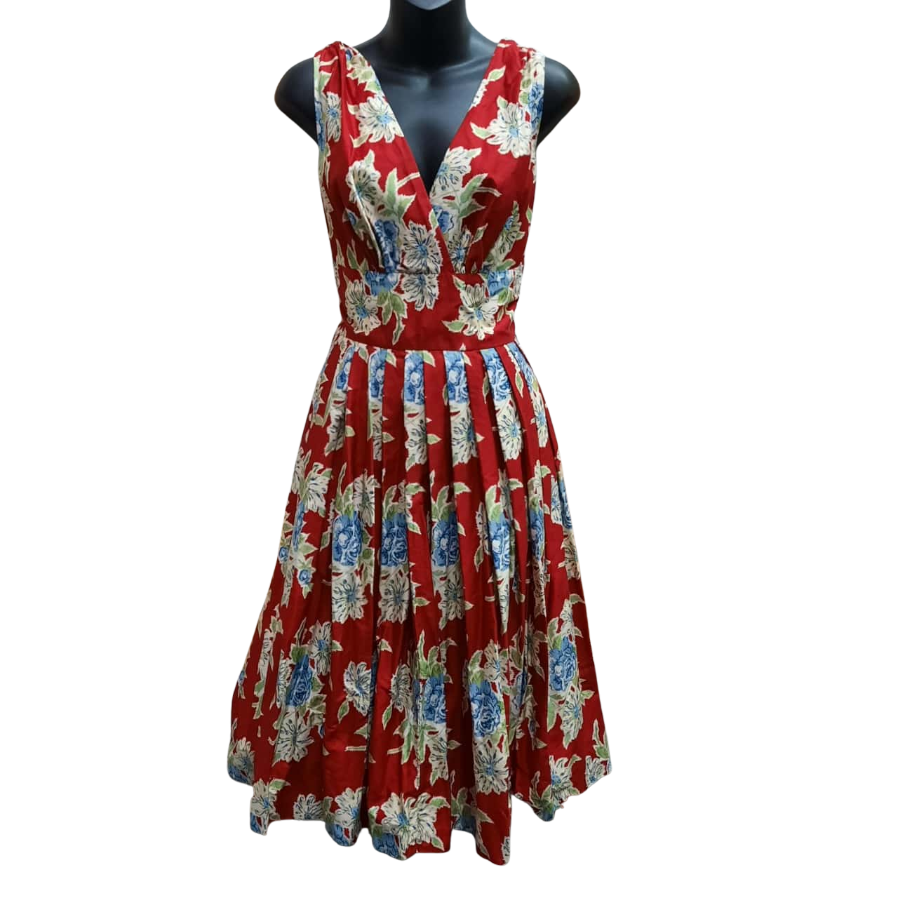 Retro Spec'd Clothing Size 10 Women's Dress Vintage Style Fit Flare Red ...