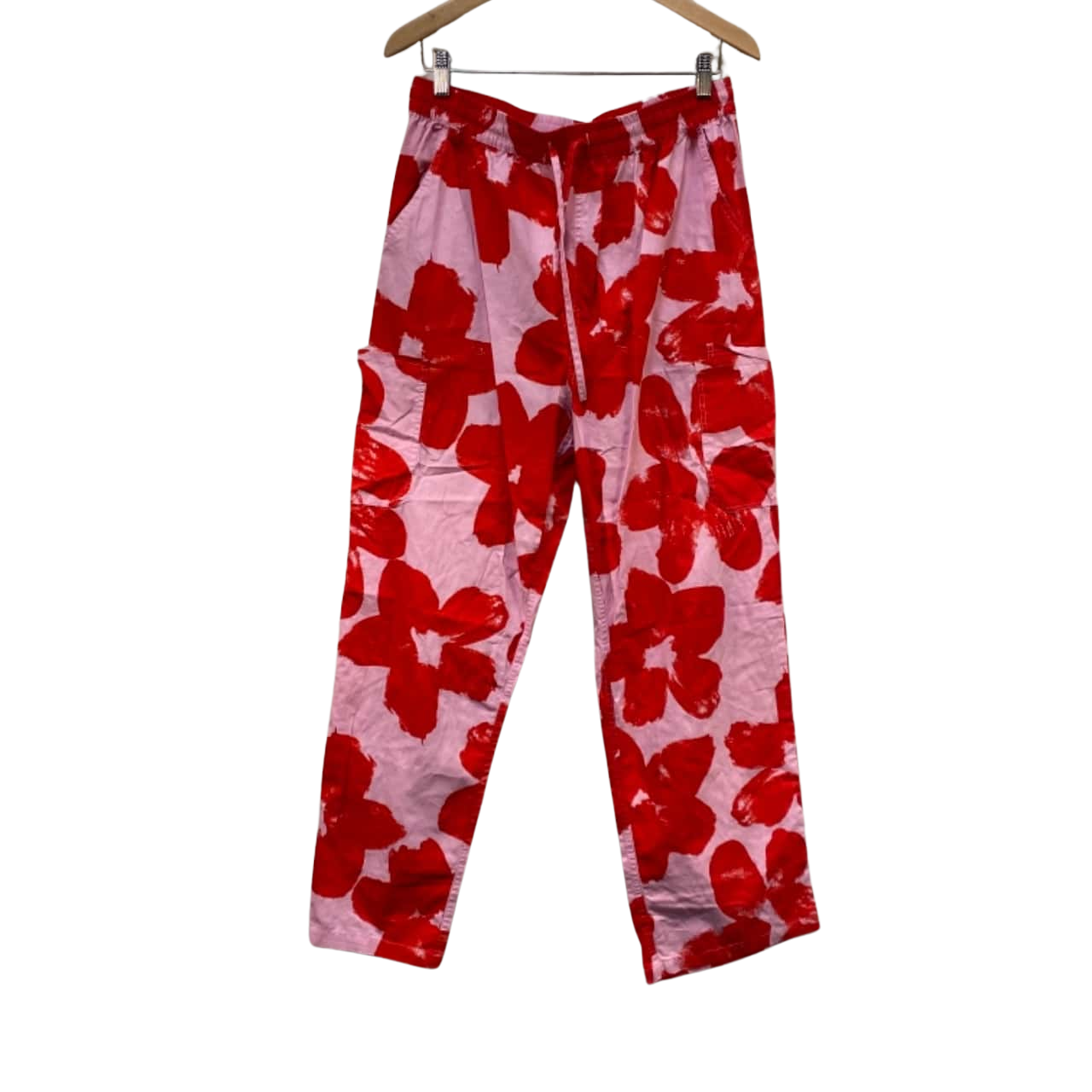 Gorman Womens Size XL Cargo Pink / Red Floral Pants(s)