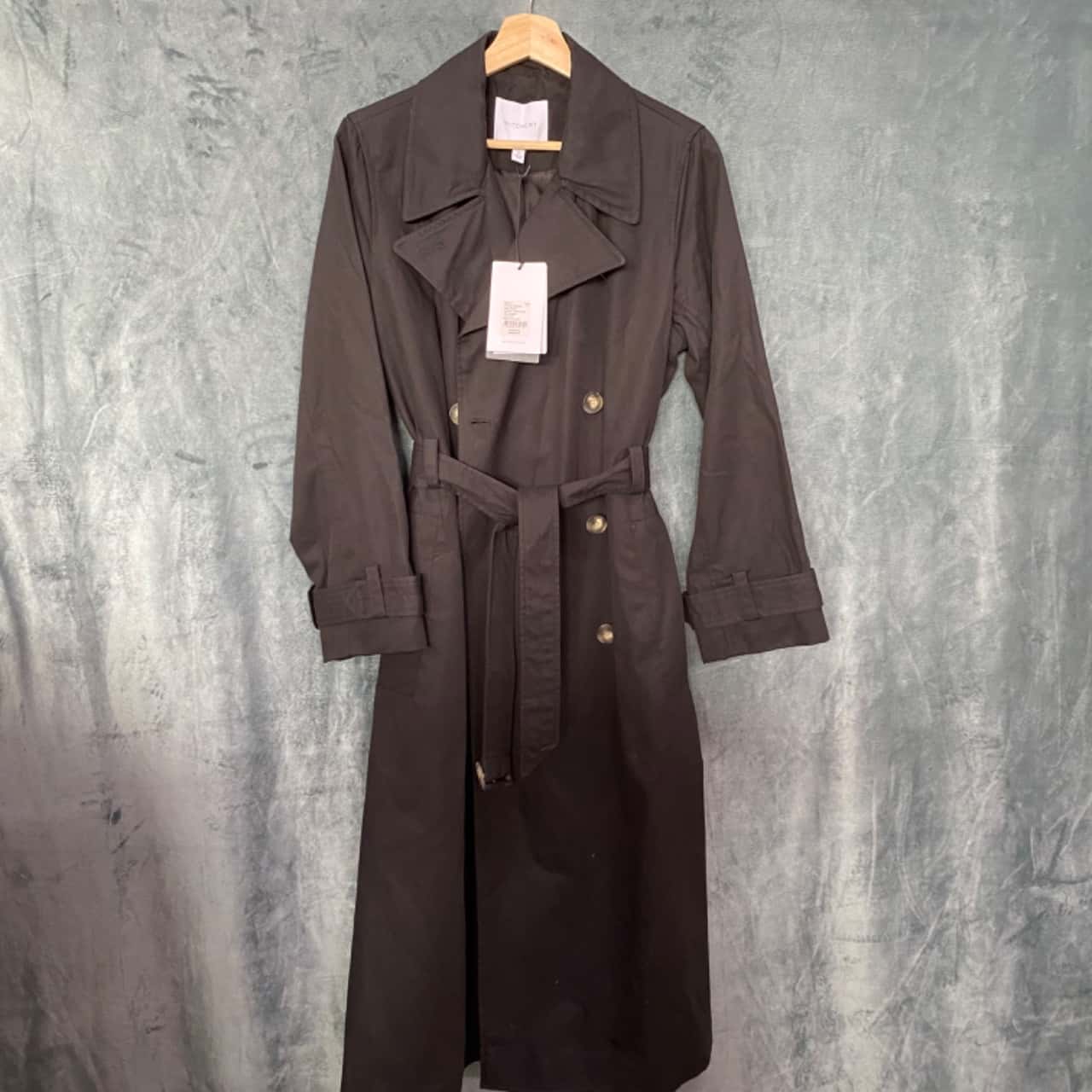 Witchery Womens Size 8 Trench Coat Black (s) - New With Tags | Salvos ...