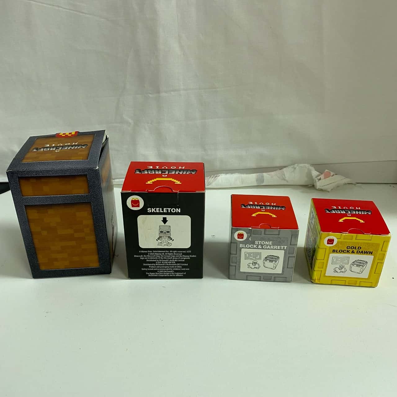 McDonald’s Minecraft Movie Collectable Boxes