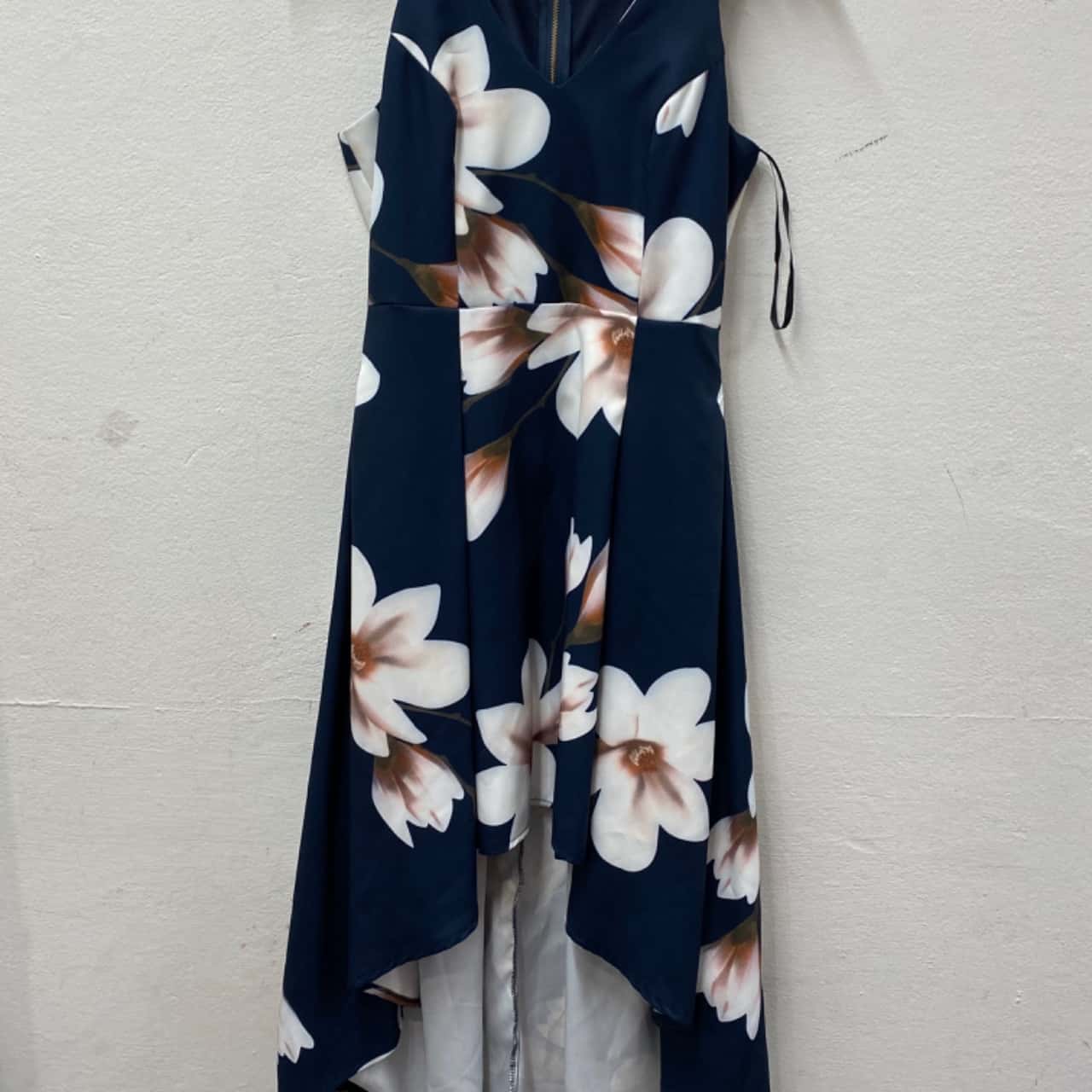 Caroline Morgan Women's Size 8 Maxi Dress / Short Sleeve Dress Navy ...