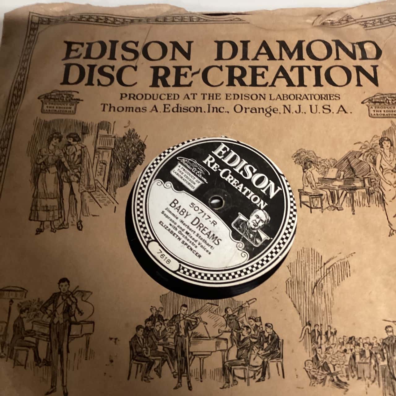 Edison Record Phonograph Record
