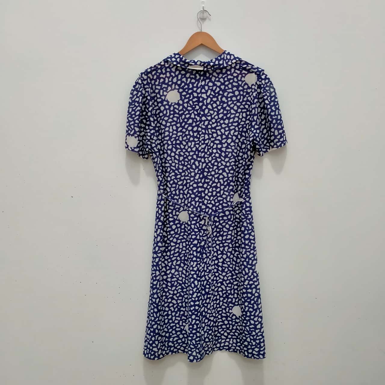 Vintage Debra Fashions Womens Size 18 Navy Blue / White (s)