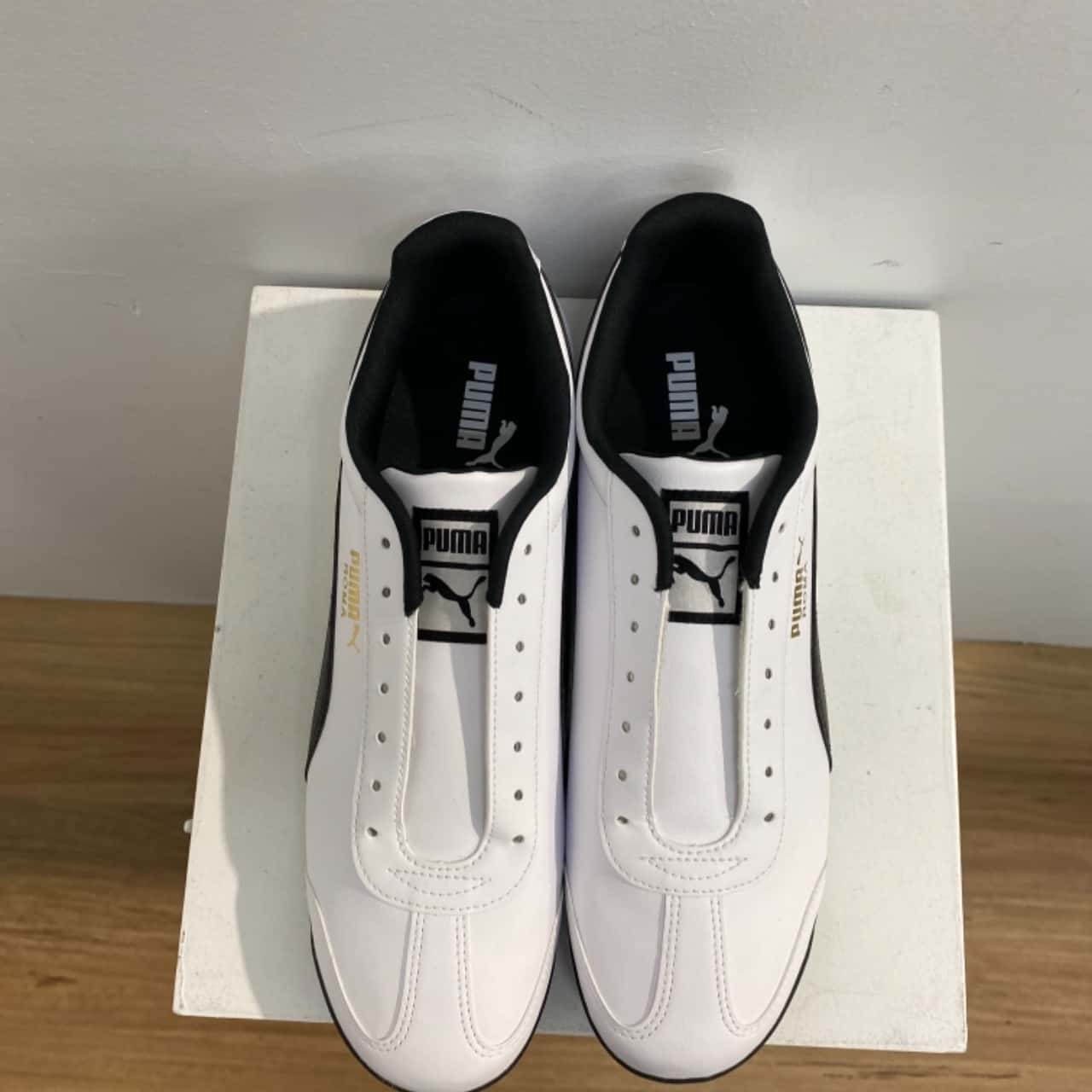 Puma Mens Size 12us Black / White (s)