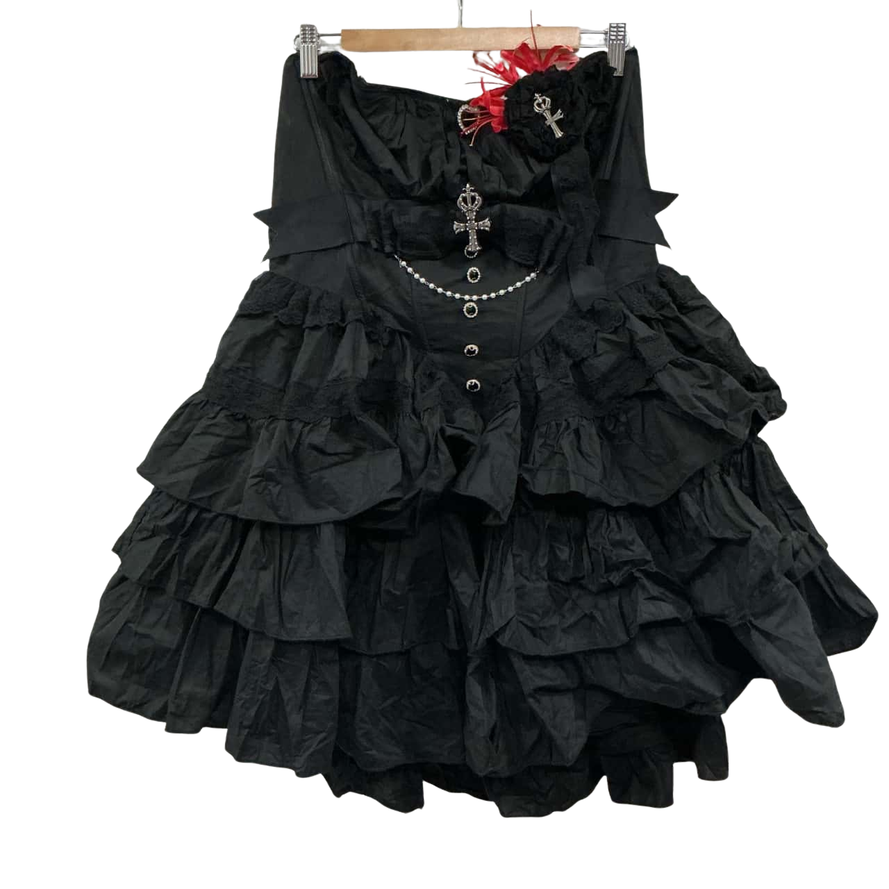 Hello Angel Girl Womens Size XXL Strapless Dress Black