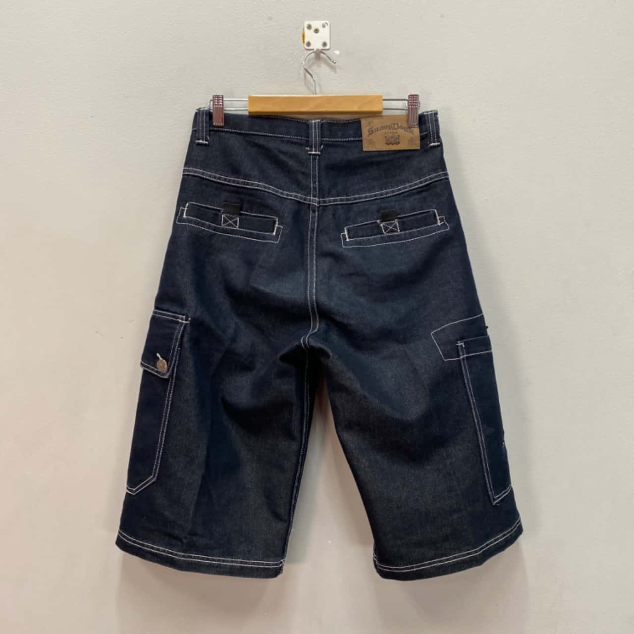 Snoop Dogg 90’s Style Mens Size 30 Mid Shin Length Denim Shorts Blue (s)