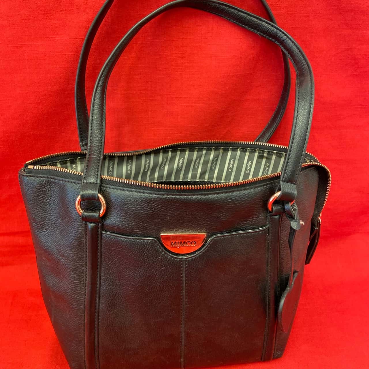 Mimco Womens Black Small Tote Bag