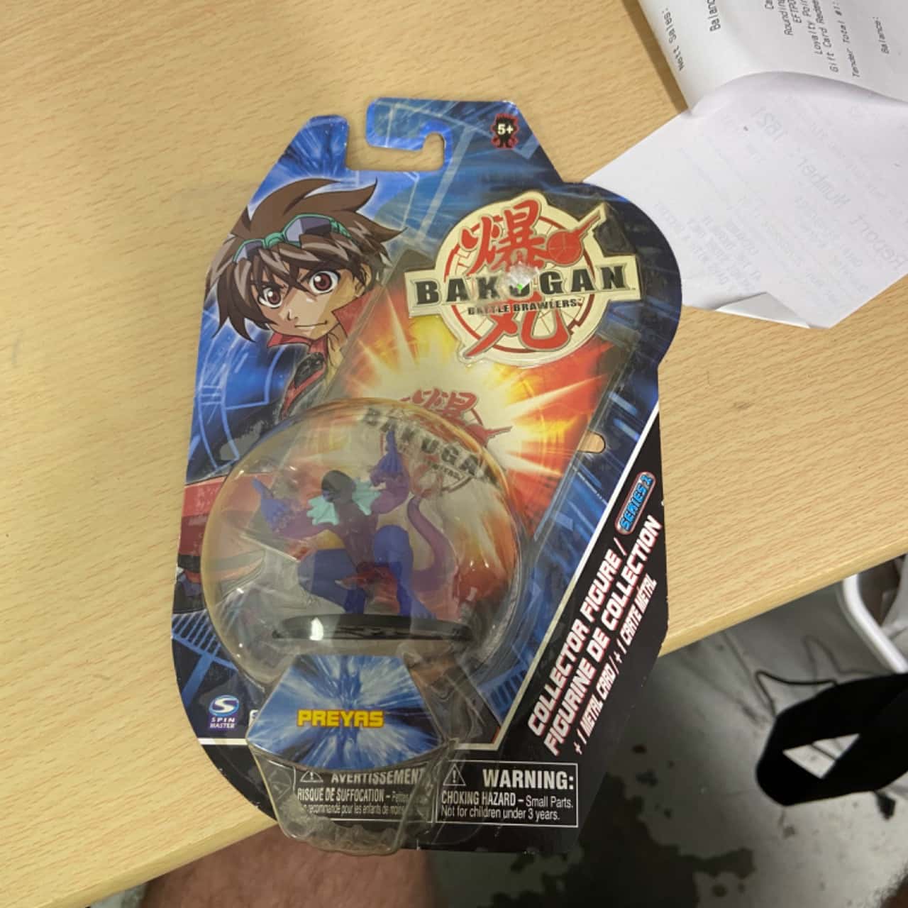 Rare Original Bakugan Collector Figure With Card Series 1 Preyas(s)