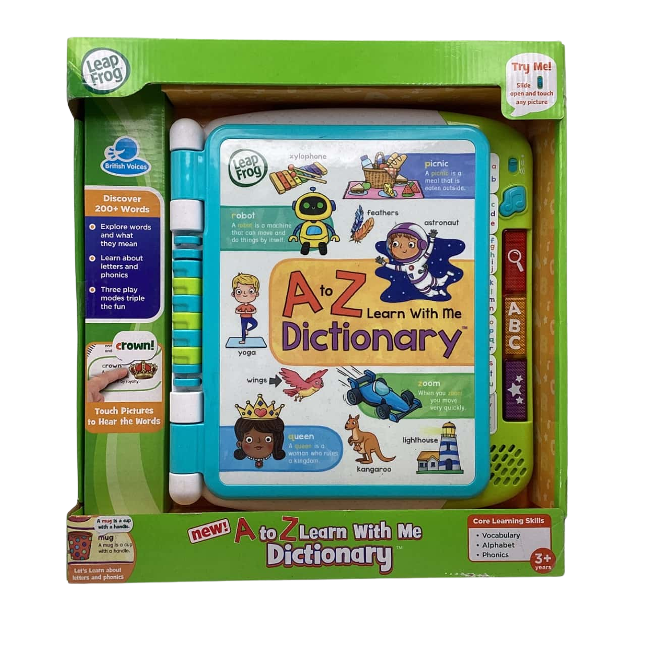 Leap Frog A to Z Learn With Me Dictionary, for children aged 3+ years