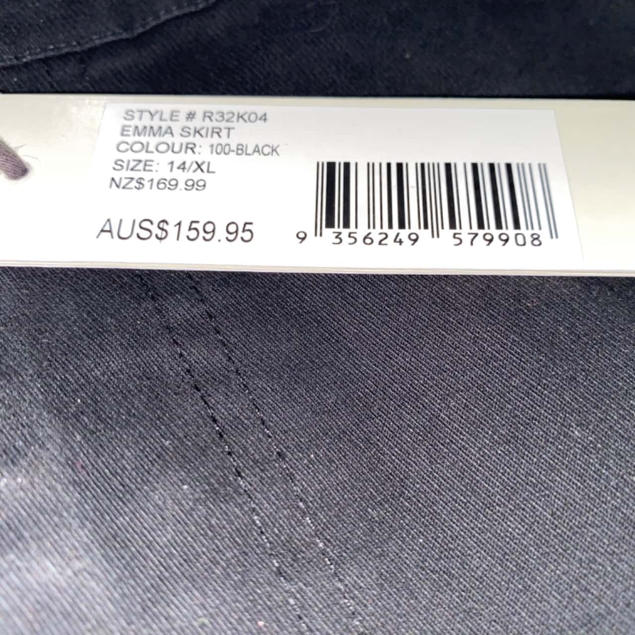 Rollas Womens Size 14 / XL Denim / Maxi Skirt Black