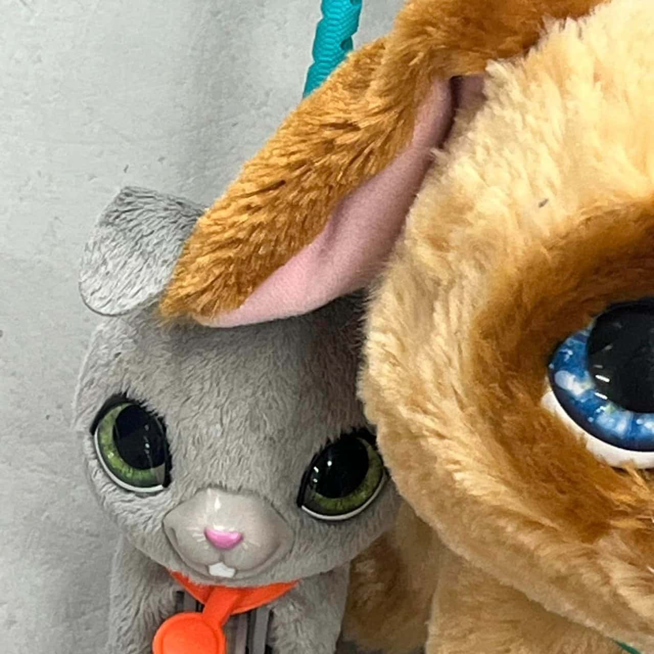 Fur Real Walkalots Lil Wags Grey Bunny + Big Wags The Dog