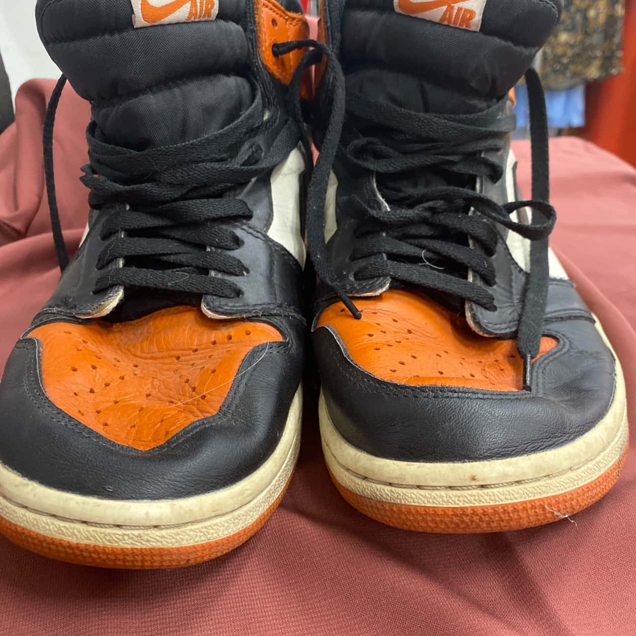 Nike Air Jordan Mens Size 11 / 45 basketball Boots Black / Burnt Orange ...