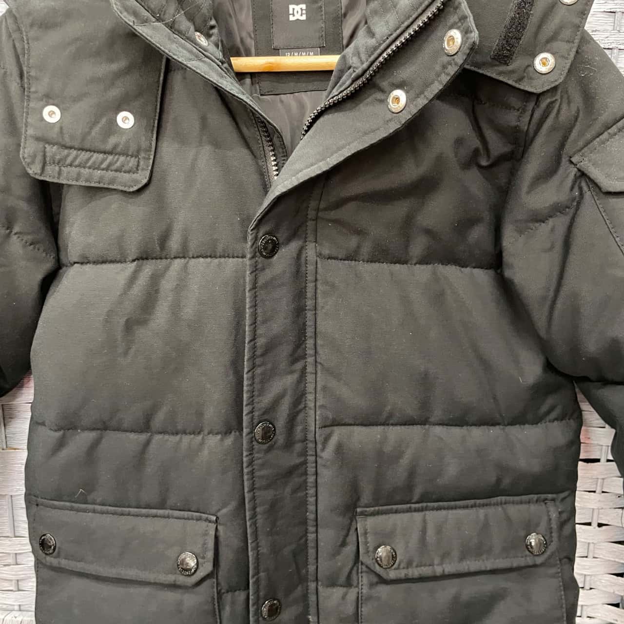 DC Kids Size 12 Winter Padded Jacket Black