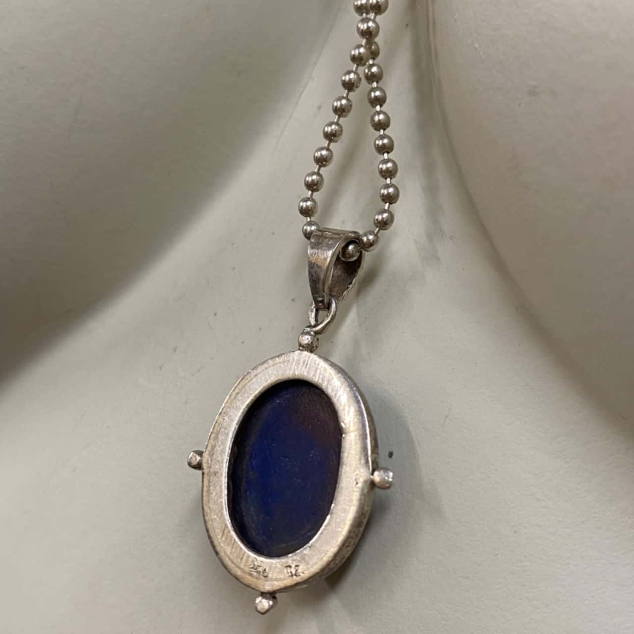 Sterling silver Womens Necklaces / Pendant Blue / Navy Blue / Silver (s)