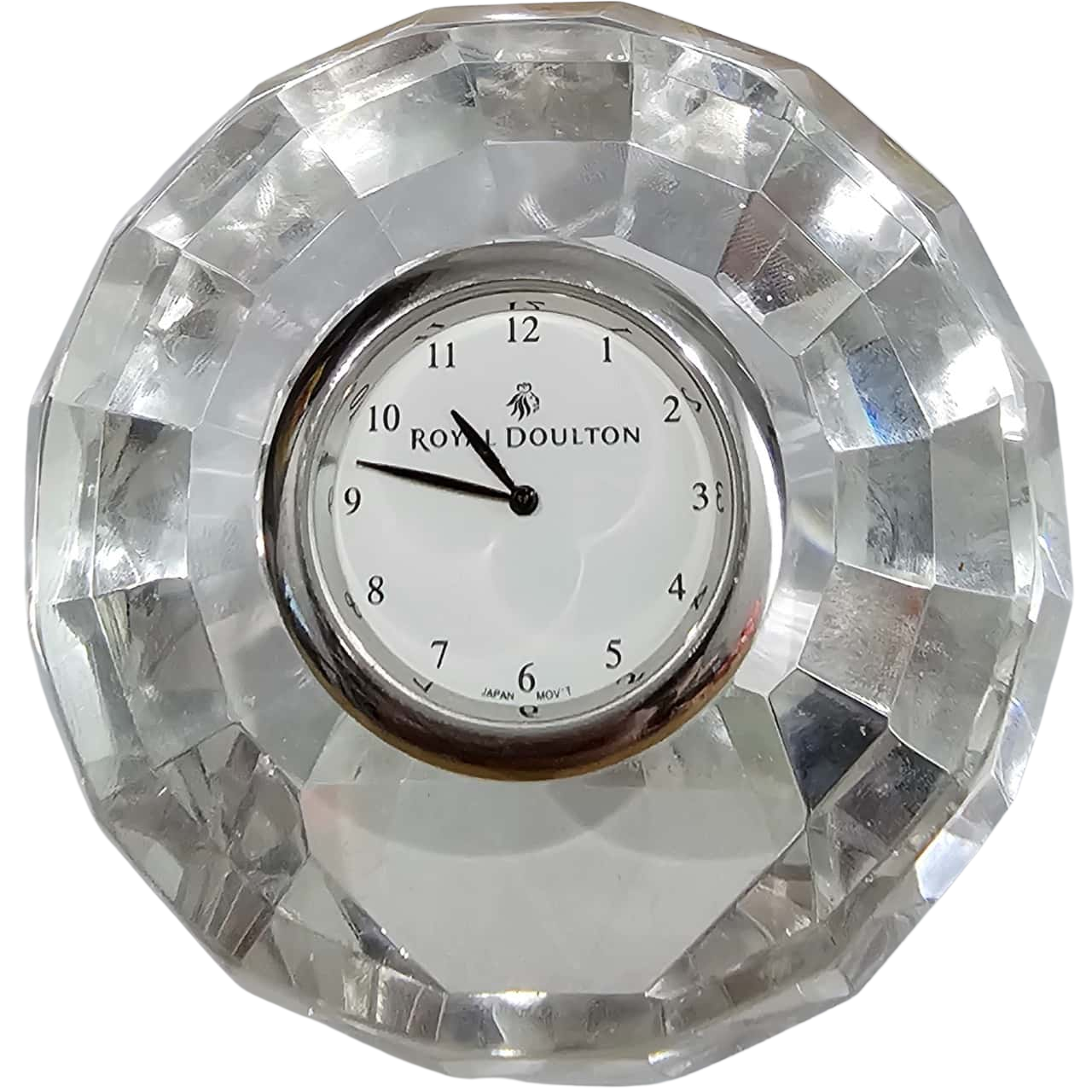 Royal Doulton Crystal Mantel Clock