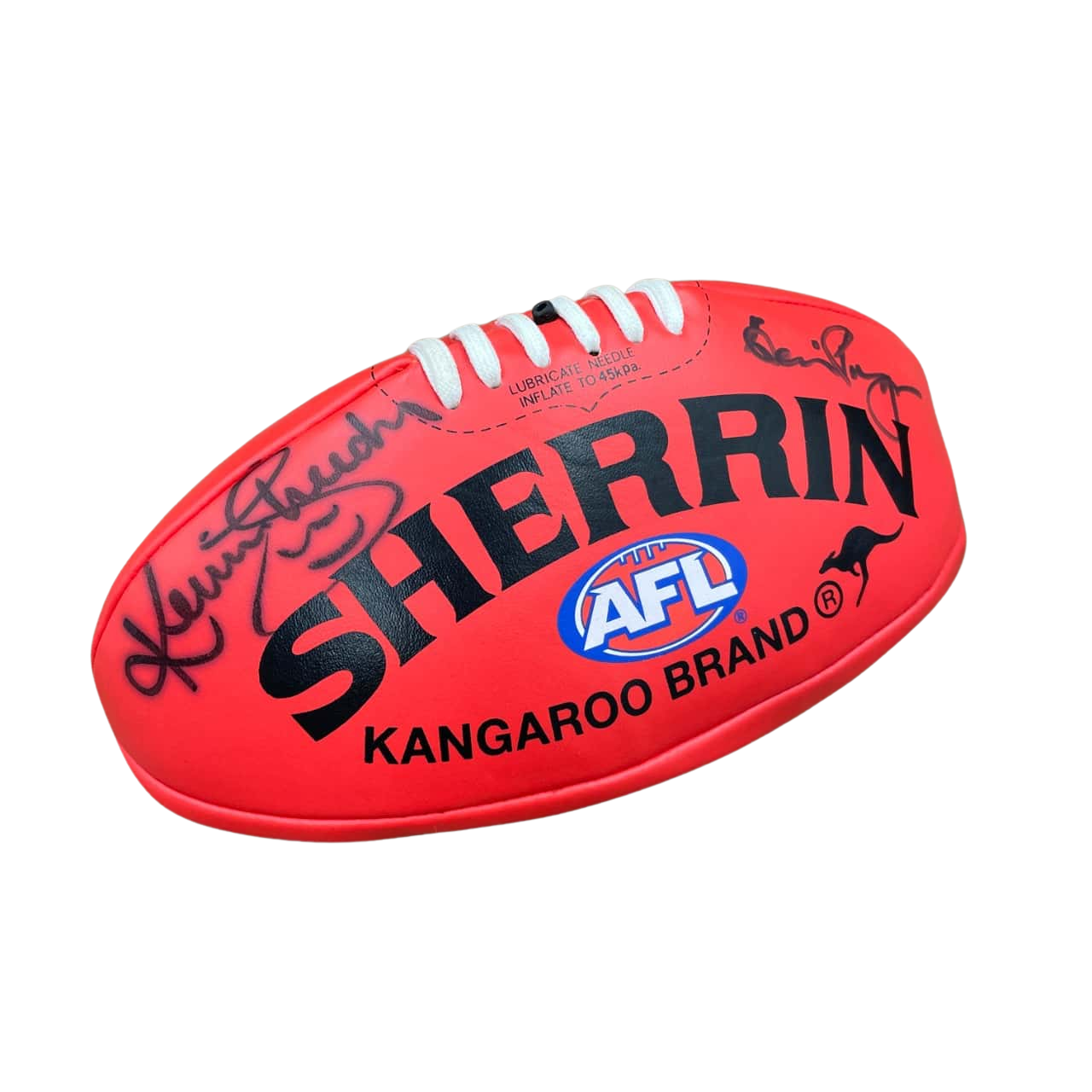 AFL Sherrin Football Signed by Kevin Sheedy & Others (s)