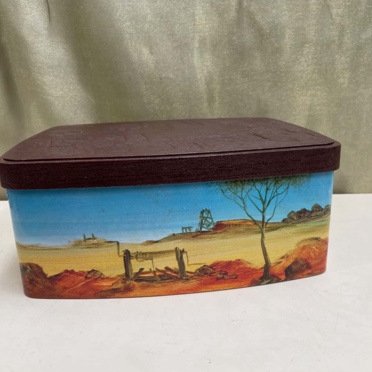 Vintage Pro Hart collector biscuit tin(s)