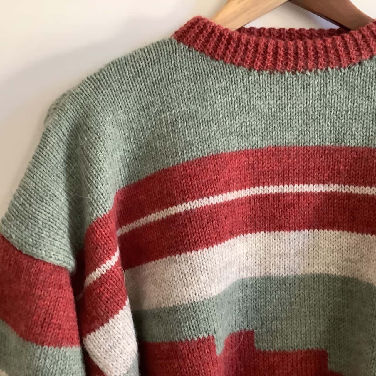 Home made Unisex Crew Neck Pattern wool Jumper(s)