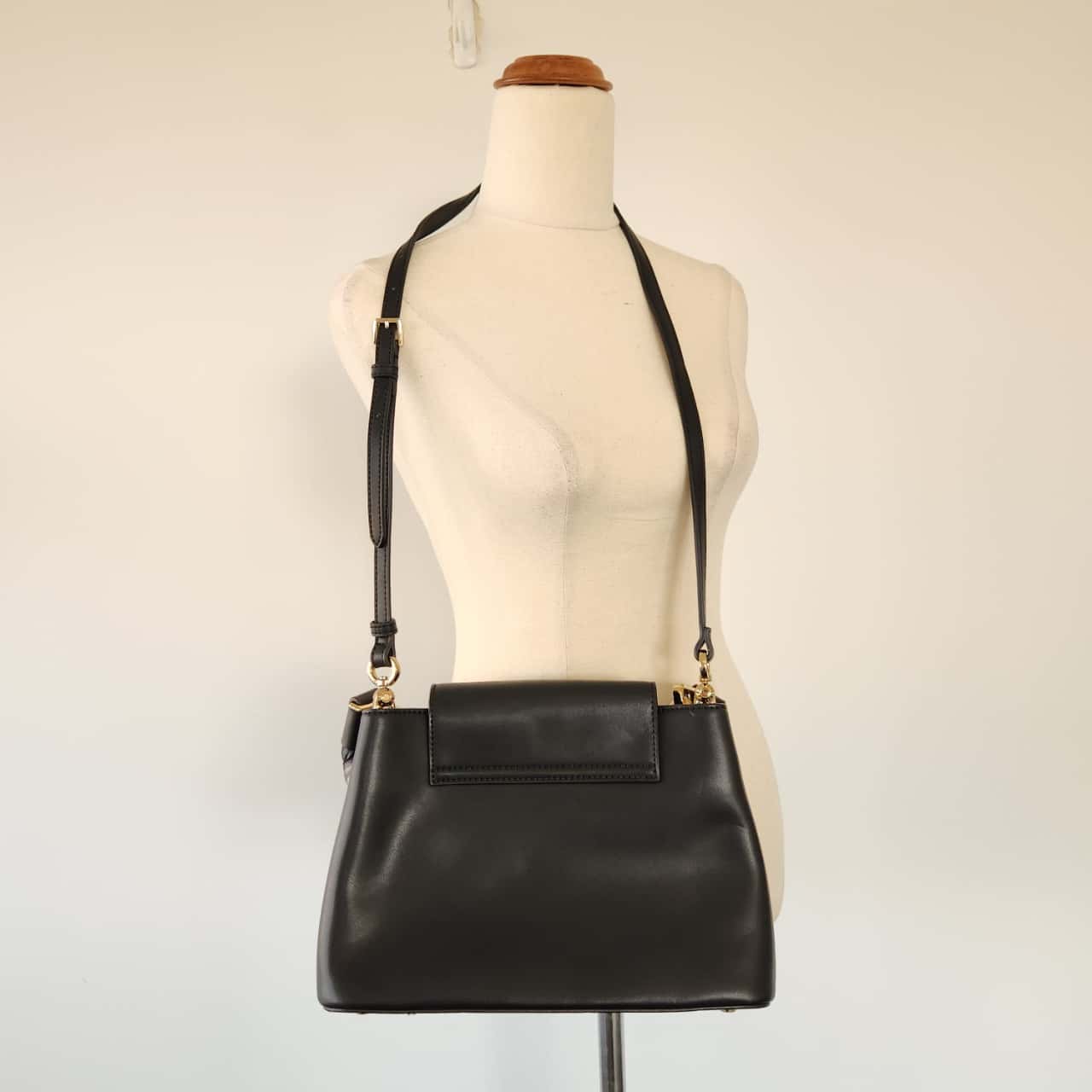 Charles & Keith Braid Handle Black Handbag (s)