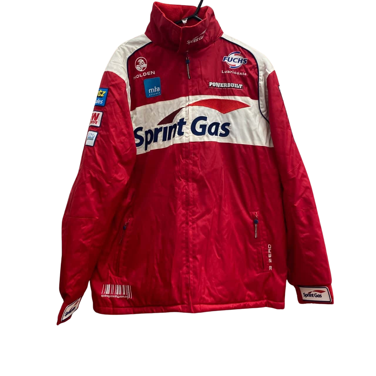 Sprint Gas Racing Mens Size L Red Sports Jacket