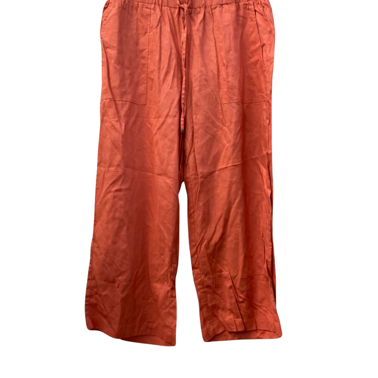 Grae Linen Womens Size 12 Straight Leg Rust(s)