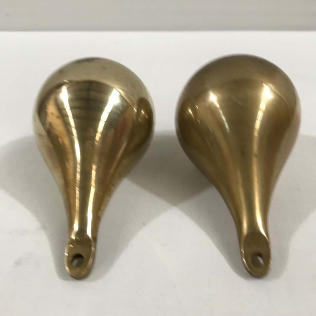 Brass Replacement Wall Clock Weight 1.2KG Pear Shape (s)