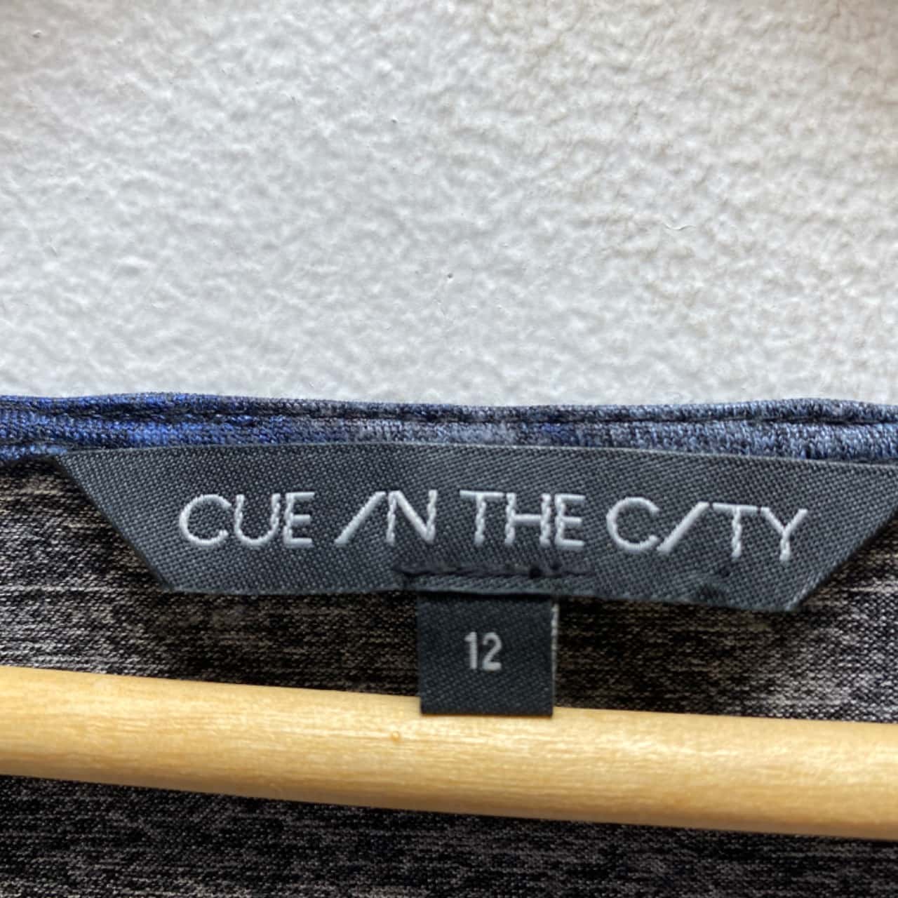 Cue Womens Blue Pattern Dress (s)
